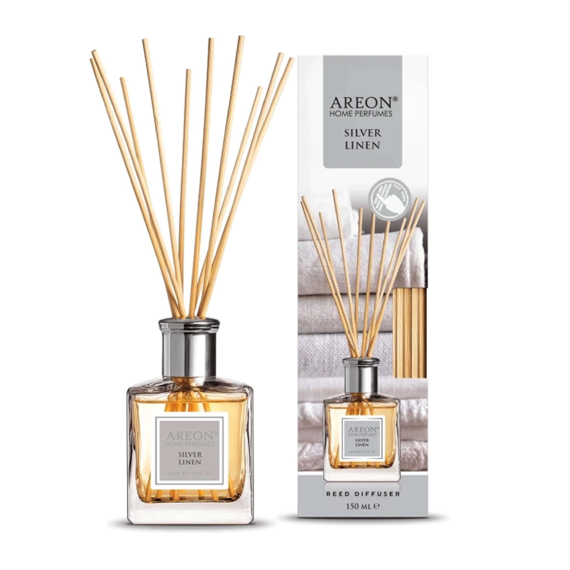 PERFUME AREON HOME WHITE 150ML SILVER LINEN
